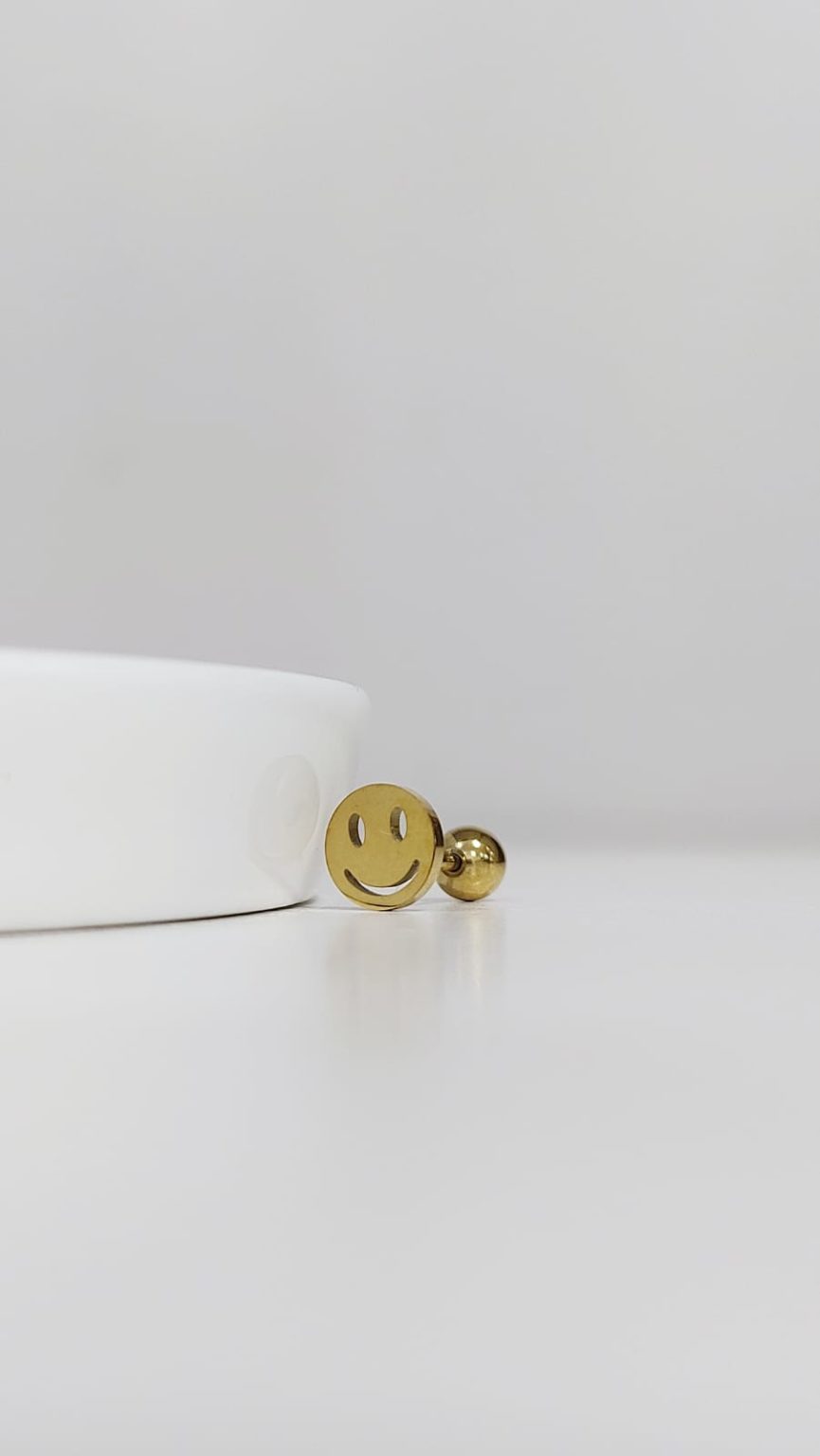 PIERCING STUD HAPPY FACE – Accesorizate